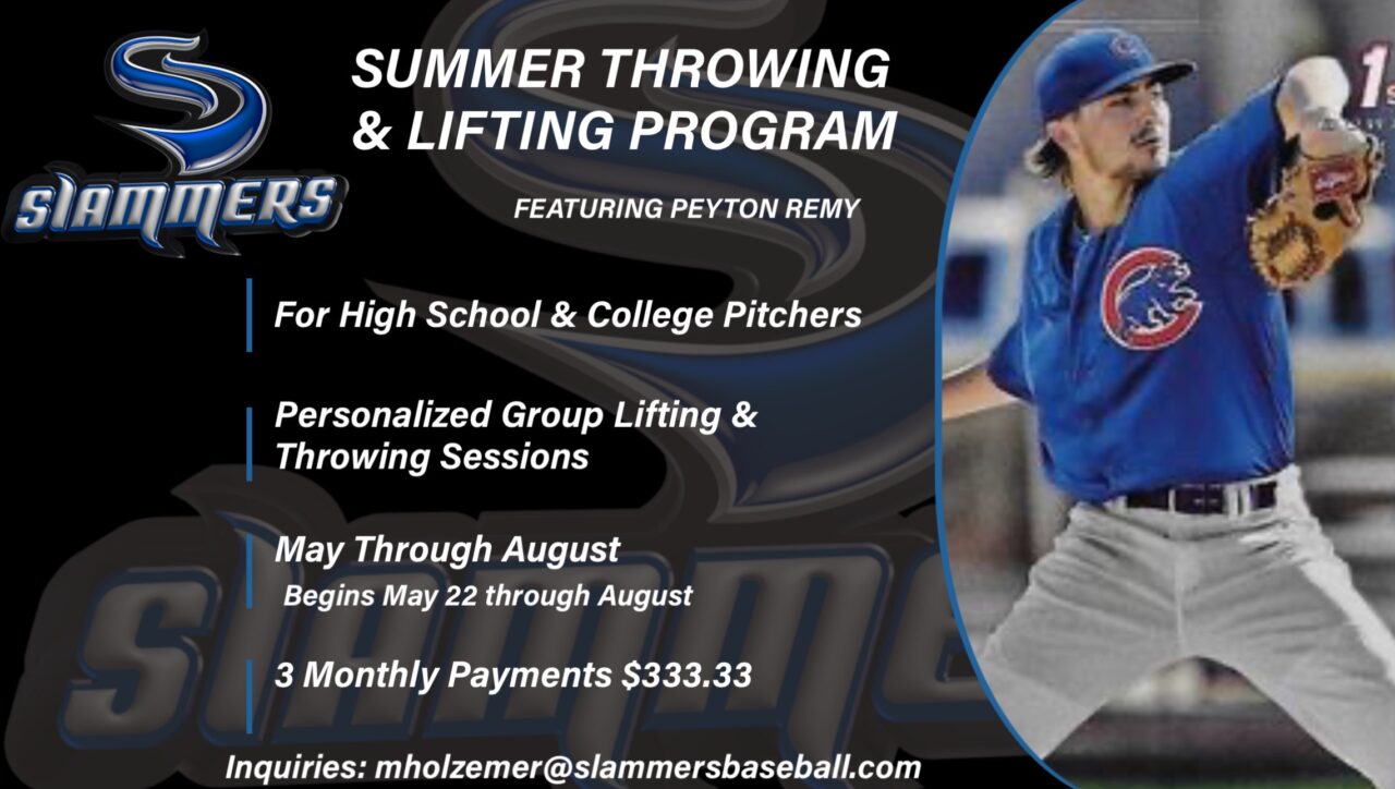Summer Throwing & Lifting Program - Slammers Baseball